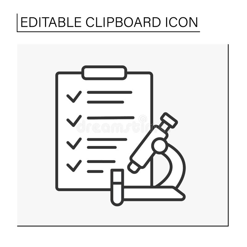 Lab Research Line Icon Concept. Lab Research Flat Vector Symbol, Sign ...