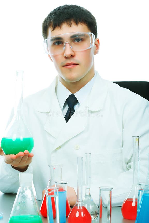 Research man stock image. Image of ampoules, pharmacology - 9215823