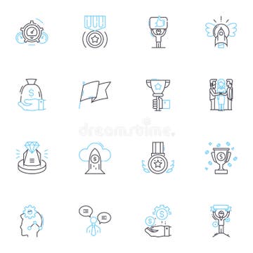 Research Methodology Linear Icons Set. Sampling, Survey, Quantitative ...