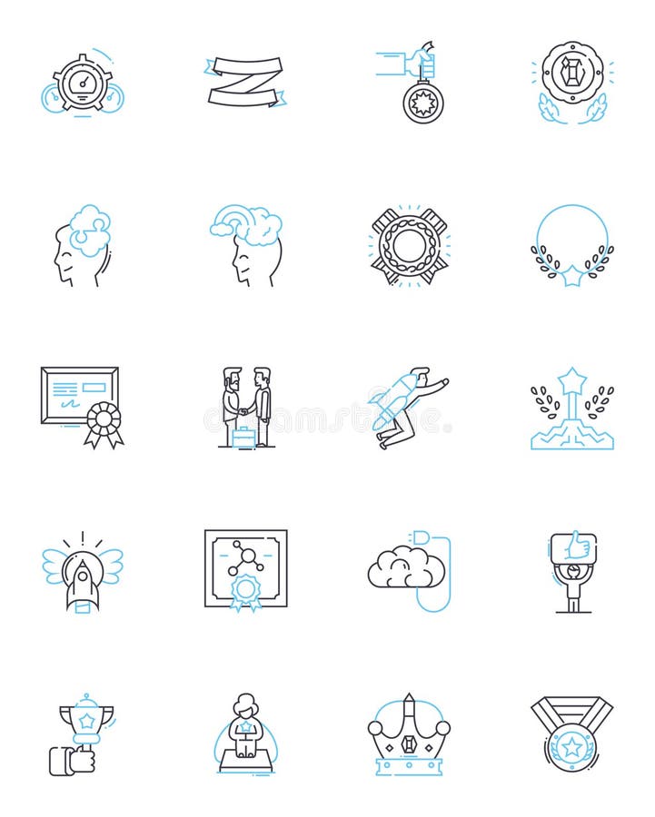 Research Methodology Linear Icons Set. Sampling, Survey, Quantitative ...