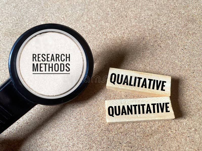 Research Methods, Qualitative and Quantitative. Stock Image - Image of ...