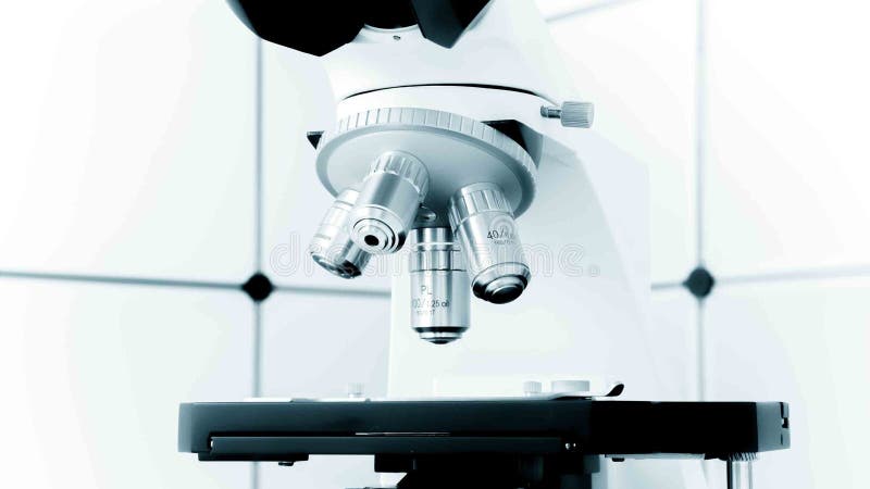 Optical Microscope in QC Lab Dark Room,Microscope is Used for De Stock ...