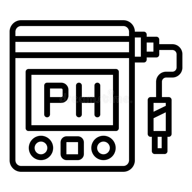 Research Ph Meter Icon, Outline Style Stock Vector - Illustration of ...