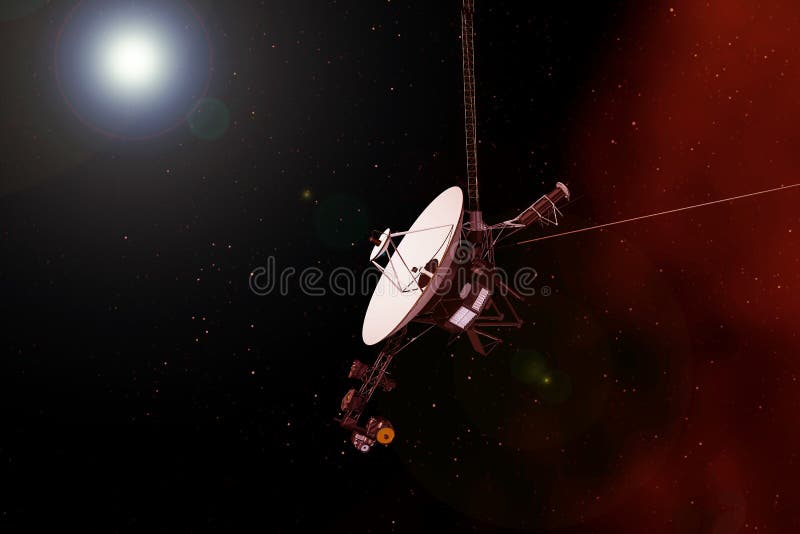 Research Probe in Outer Space. Elements of this Image Furnished by NASA ...
