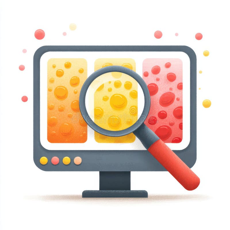 Research on Protein Composition Displayed on a Computer Screen Stock ...
