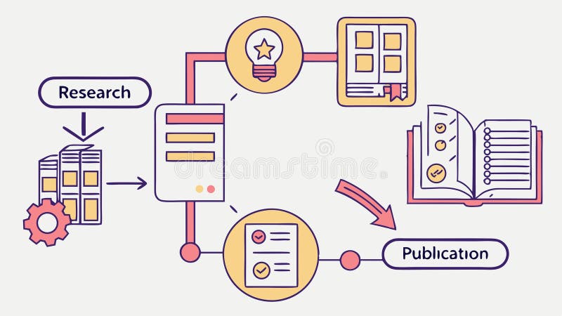 Research Publication Book Academic Process Vector, Vector Design ...