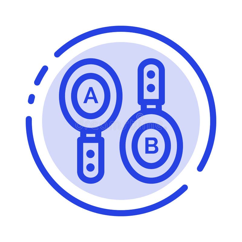 Research, Search, Sign, Computing Blue Dotted Line Line Icon Stock ...