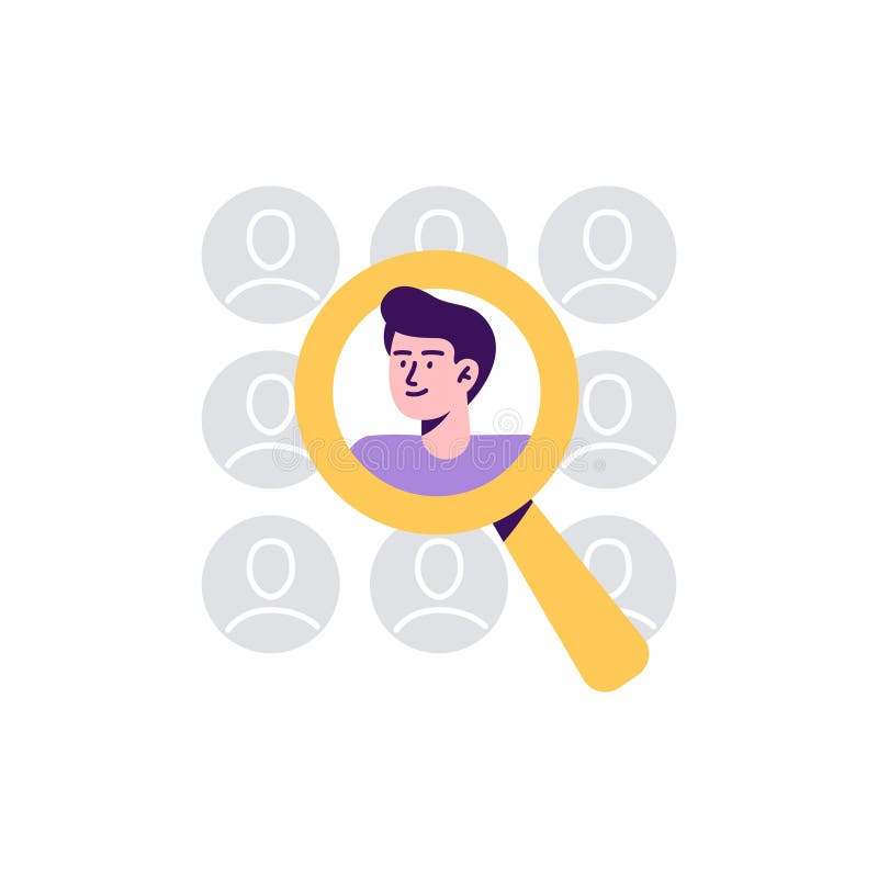 Research Target Audience Icon. Trendy Vector Flat Illustration Stock ...