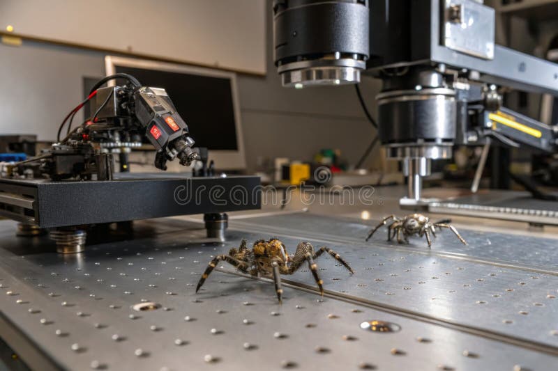 Research Team Conducts Experiments on Robotic and Live Spiders in a ...