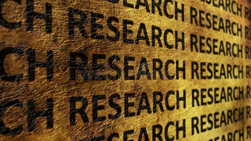 Research Text on Grunge Background Stock Video - Video of probe, style ...