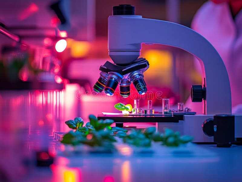 Generative Ai, Research Tools on the Table, Microscope with Materials ...