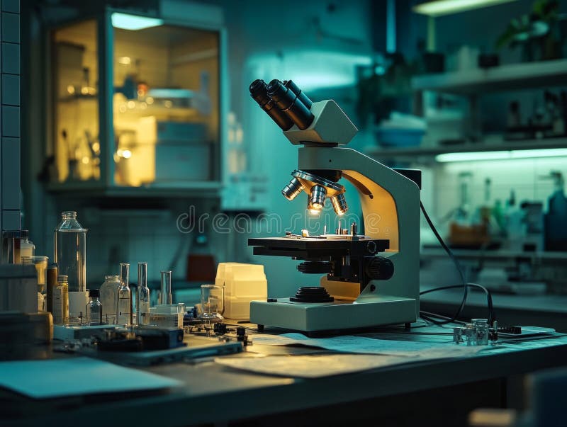 Generative Ai, Research Tools on the Table, Microscope with Materials ...