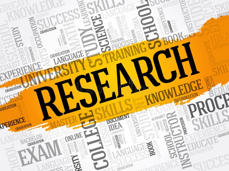 Research Word Cloud Collage Stock Illustration - Illustration of ...