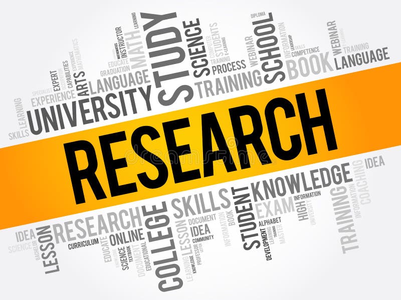 Research Word Cloud Collage Stock Illustration - Illustration of lesson ...