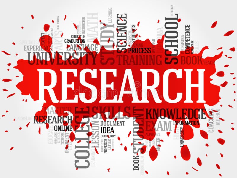 Research word cloud stock illustration. Illustration of researching ...