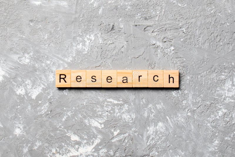 Research Word Written on Wood Block. Research Text on Table, Concept ...