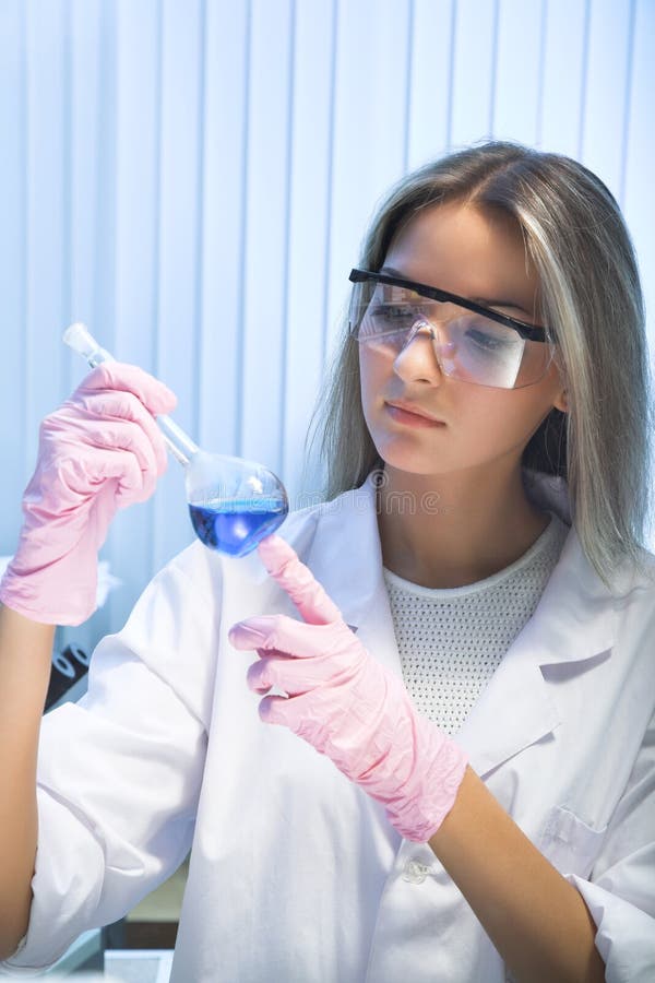 Researcher stock photo. Image of girl, people, drug, equipment - 29269764