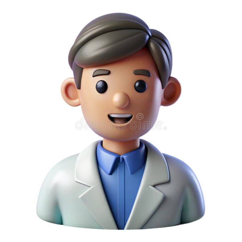 Researcher 3D Icon stock illustration. Illustration of study - 358728291