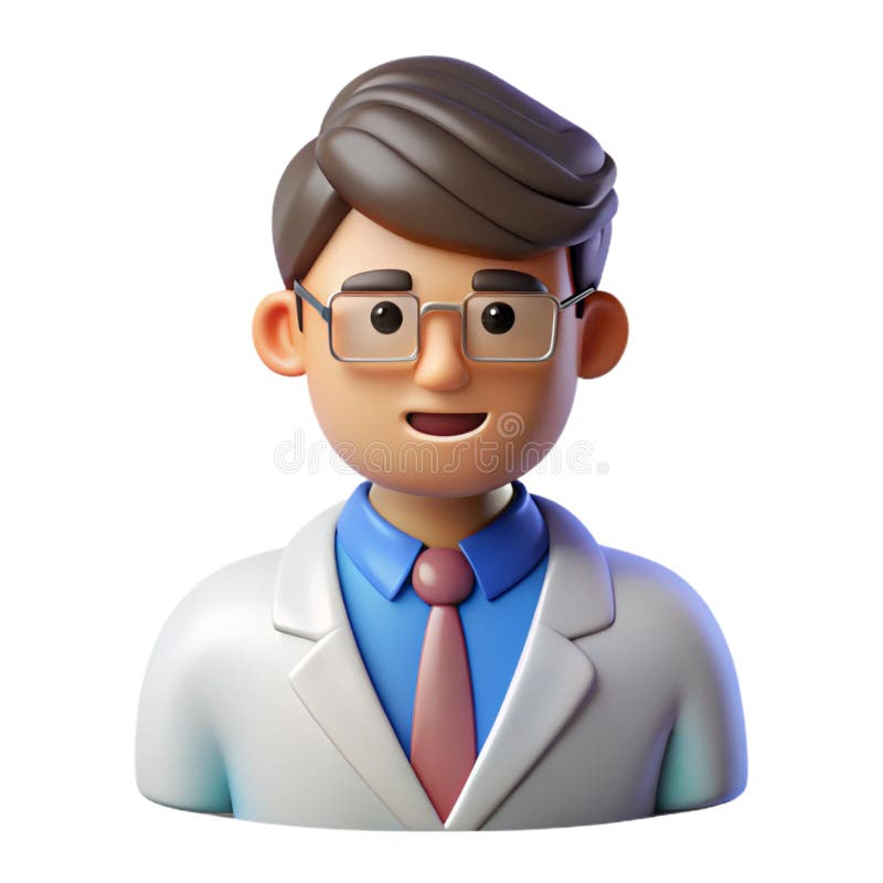 Researcher 3D Icon stock illustration. Illustration of branding - 358728294