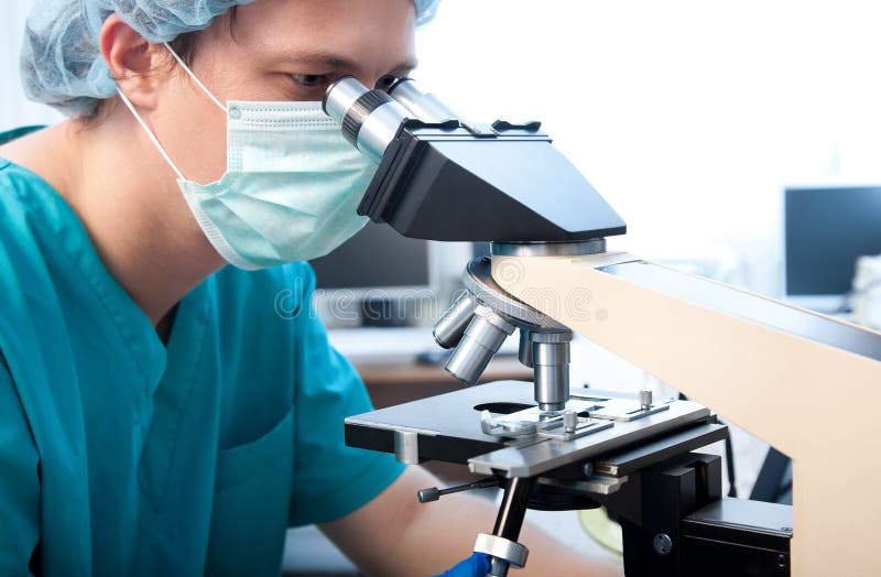 Genetics Researcher Genetic Analysis Stock Photo - Image of testing ...