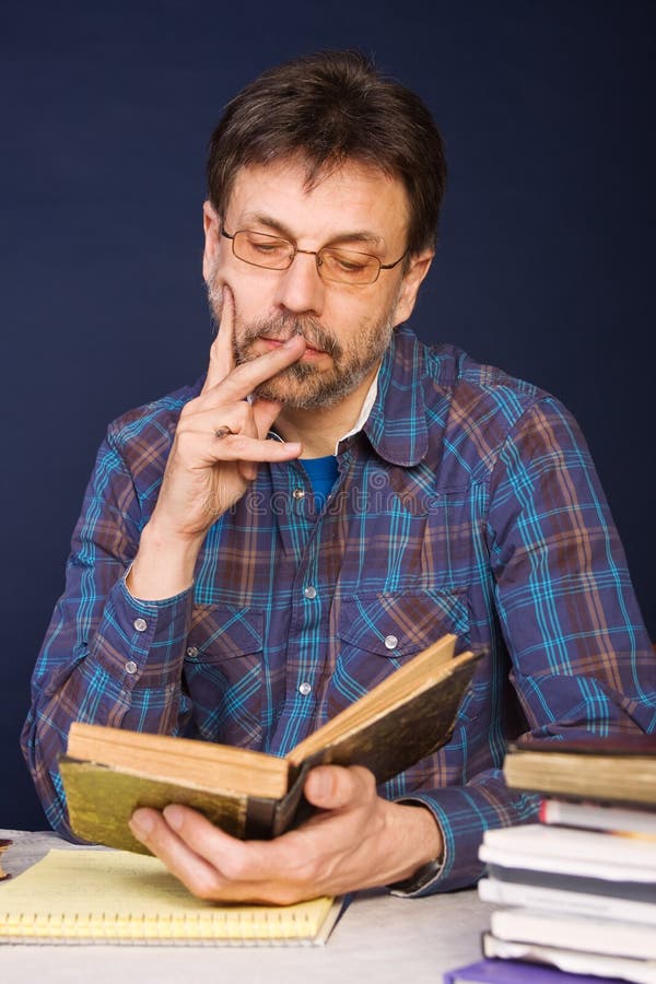 Researcher taking notes stock image. Image of note, pensive - 4849475