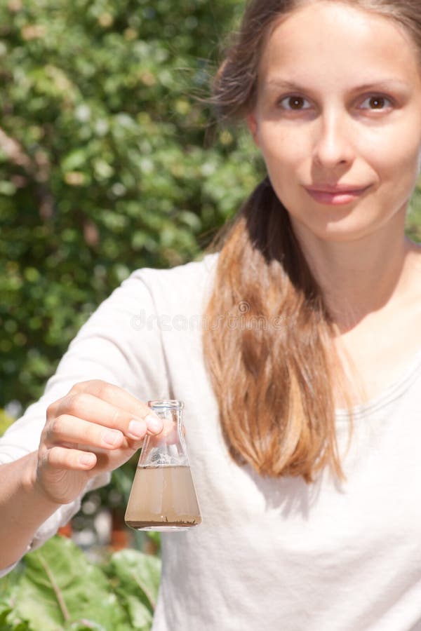 Researcher Testing the Water Quality Stock Image - Image of experiment ...