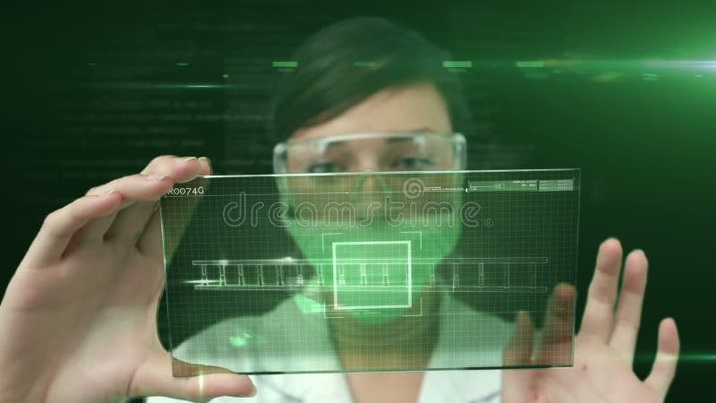 Researcher Using Technology Stock Footage - Video of analysis ...