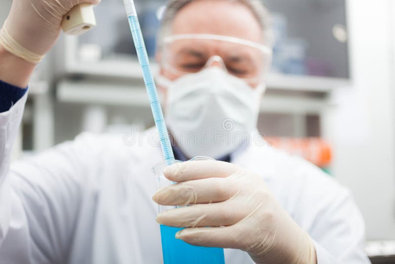 Researcher at Work in a Laboratory Stock Image - Image of improvement ...