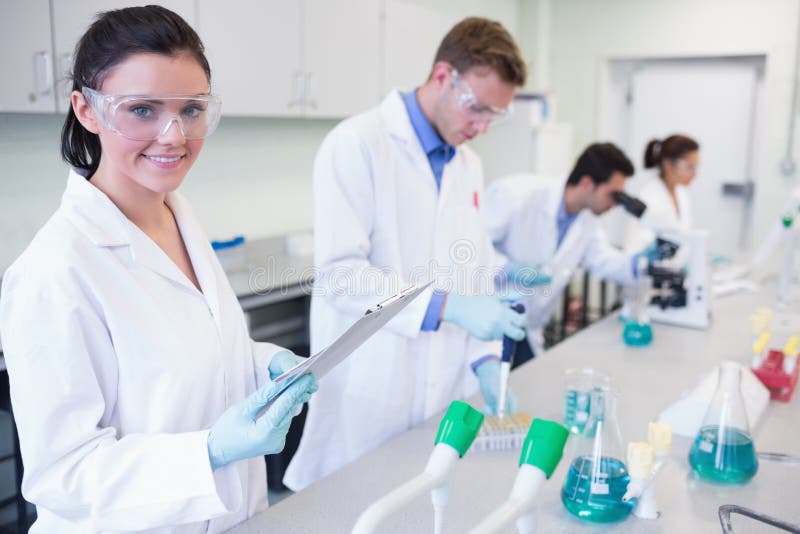 Researchers Carrying Out Experiments in the Lab Stock Photo - Image of ...