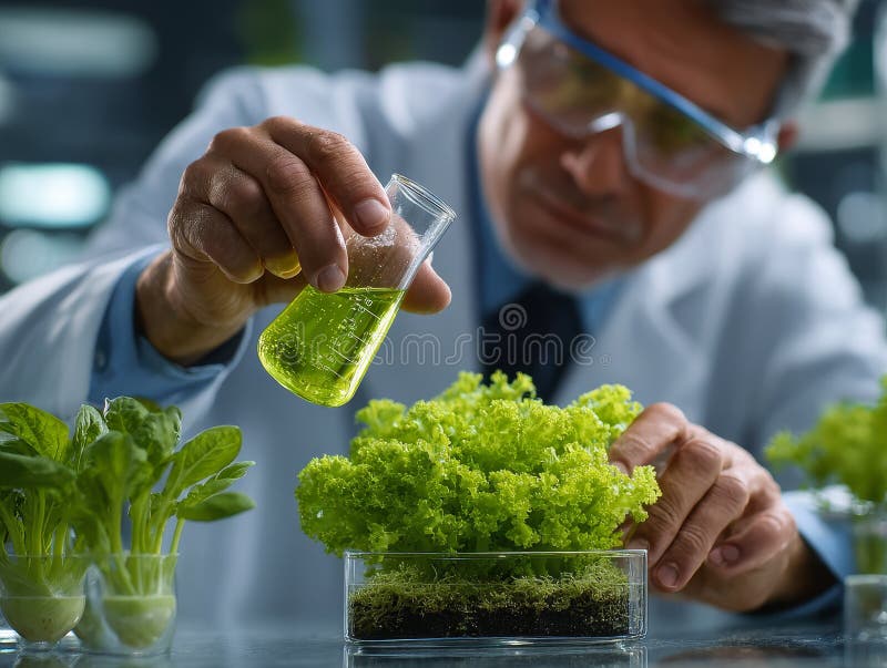 Researchers are Investigating or Extracting Substances from Vegetables Stock Image - Image of ...