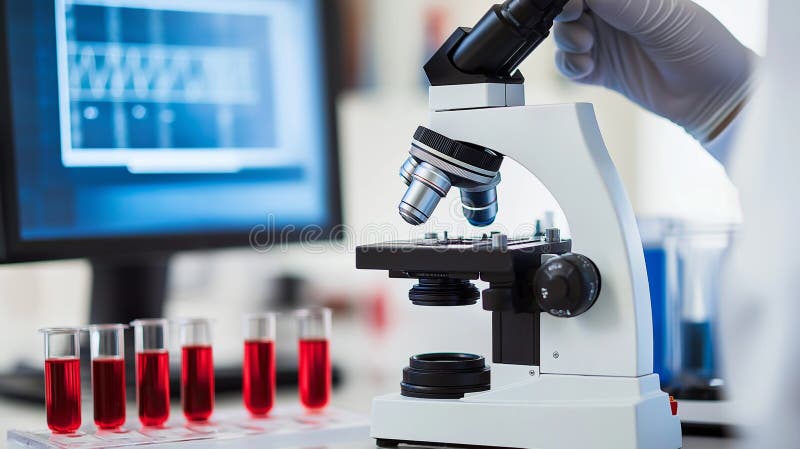 Researchers in a Laboratory Investigating Infectious Diseases, Using a ...