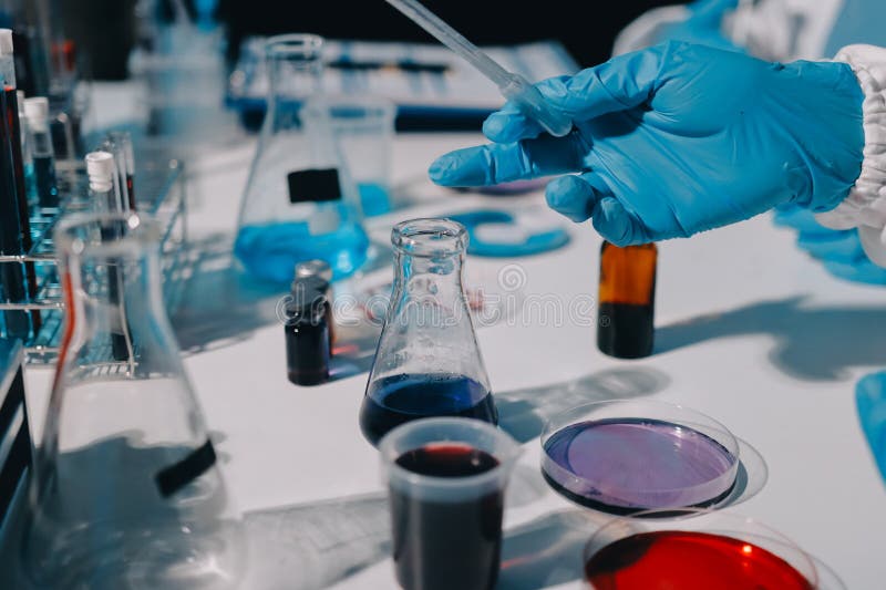 Researchers Working in the Clinical Laboratory Stock Image - Image of ...