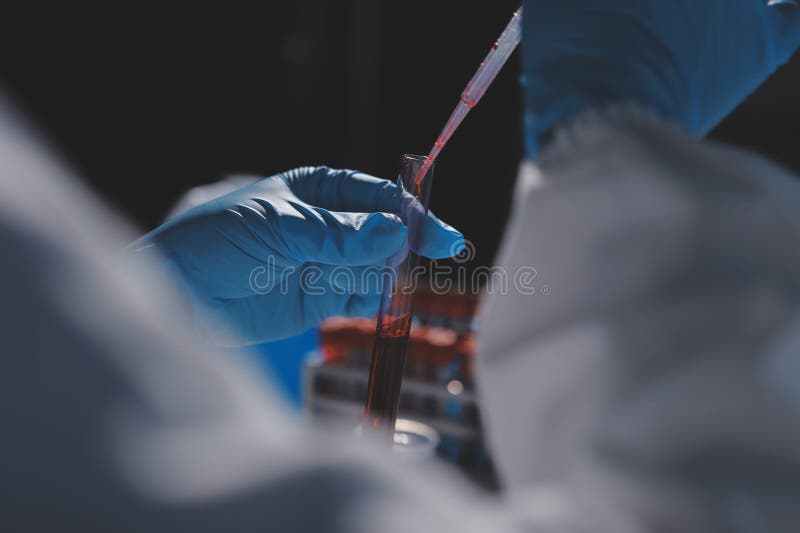 Researchers Working in the Clinical Laboratory Stock Image - Image of ...