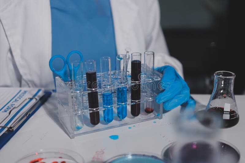 Researchers Working in the Clinical Laboratory Stock Image - Image of ...