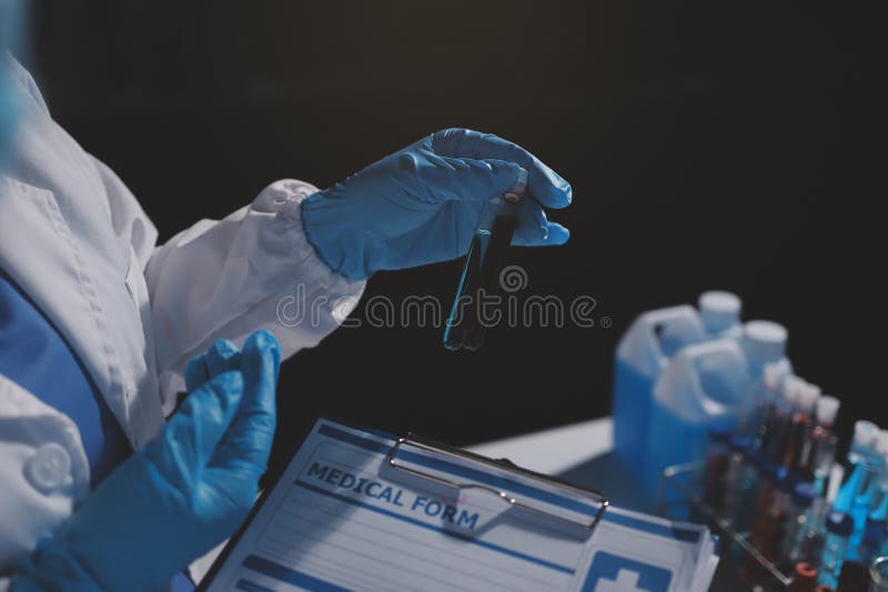Researchers Working in the Clinical Laboratory Stock Image - Image of ...