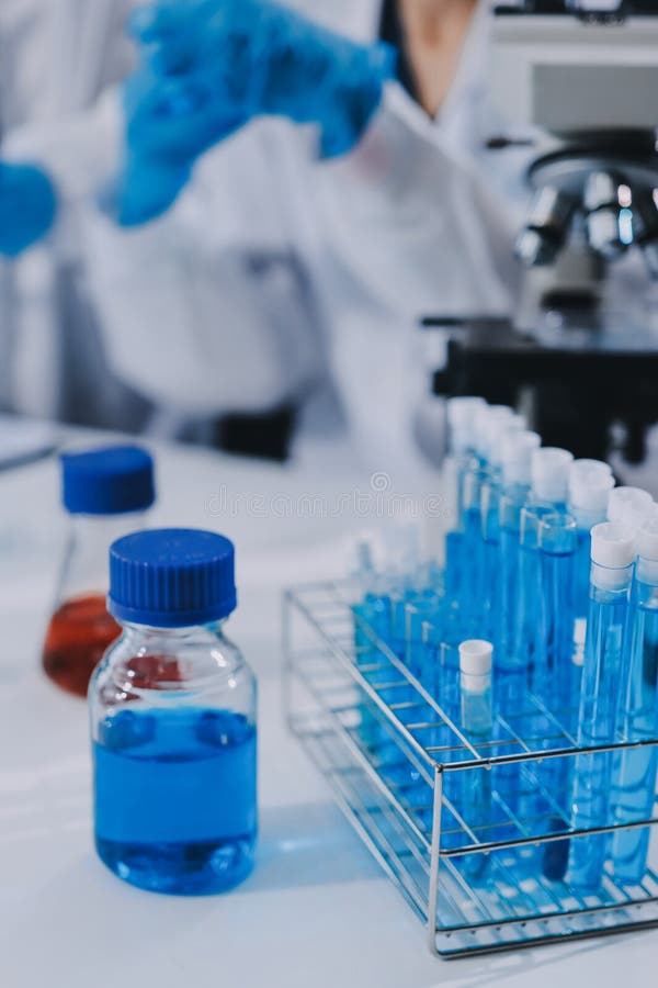 Researchers Working in the Clinical Laboratory Stock Photo - Image of ...