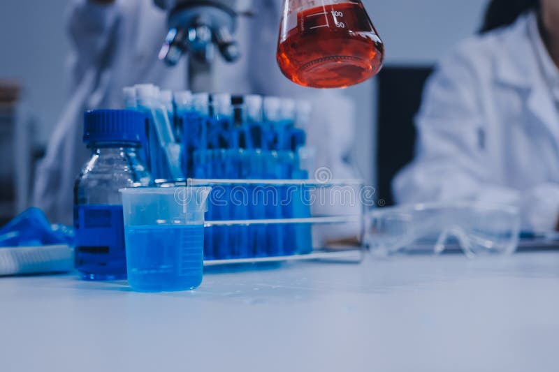 Researchers Working in the Clinical Laboratory Stock Image - Image of ...