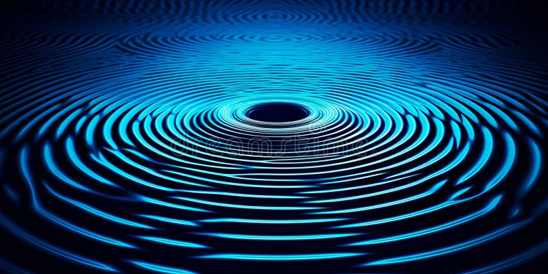 Resembling Ripples in Water, with Concentric Circles Expanding Outward ...