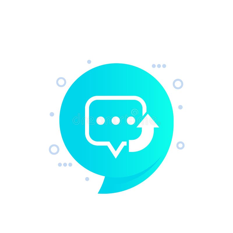 Resend Message or Share Icon, Vector Design Stock Vector - Illustration ...