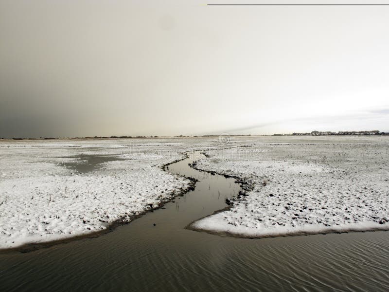 Reserva de Marshside RSPB foto de stock. Imagem de gelado - 33158276