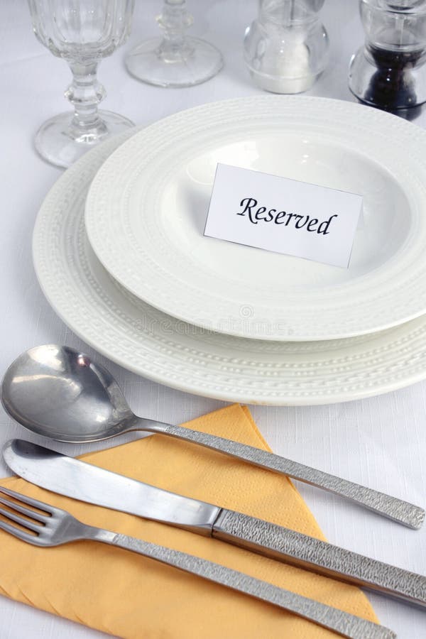 Reservación de restaurante foto de archivo. Imagen de amor - 21903300