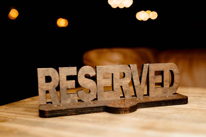 Reservado a tabela foto de stock. Imagem de cafeteria - 113763214