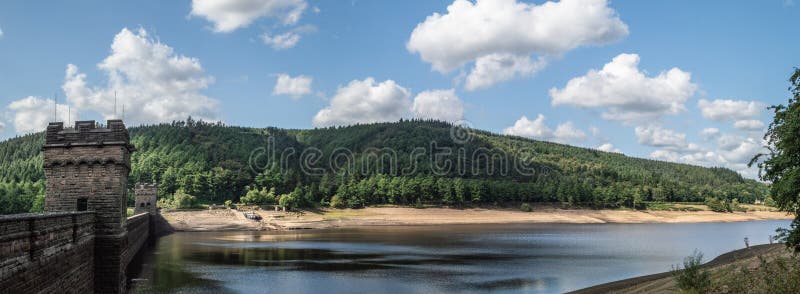 Represa De Derwent Do Reservatório Derbyshire De Derwent, Distrito ...