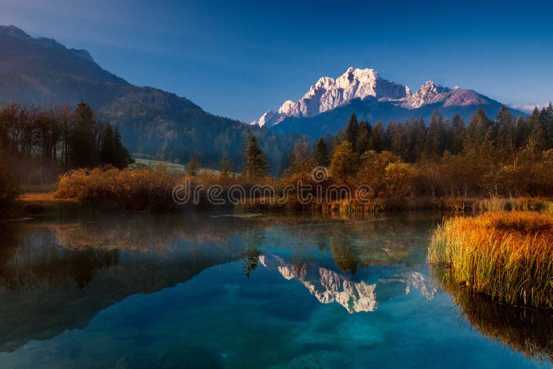 Lago Zelenci en Eslovenia imagen de archivo. Imagen de escénico - 62089775 Lago Zelenci en Eslovenia imagen de archivo. Imagen de escénico - 62089775