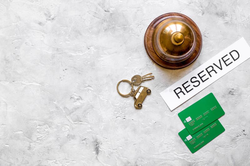 Reservation Form on Hotel Reception Desk Background Top View Mock Up ...