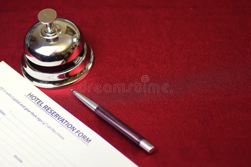 Reservation of the Hotel Room Stock Image - Image of lifestyle ...