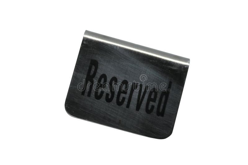 Reservation Logo on White Background. Stock Photo - Image of service ...