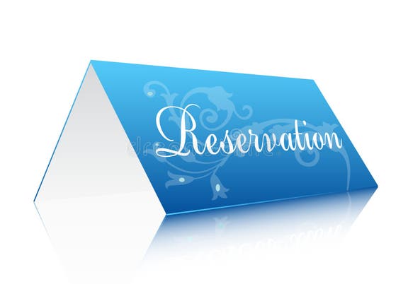 Reservation sign stock vector. Illustration of vector - 6705077