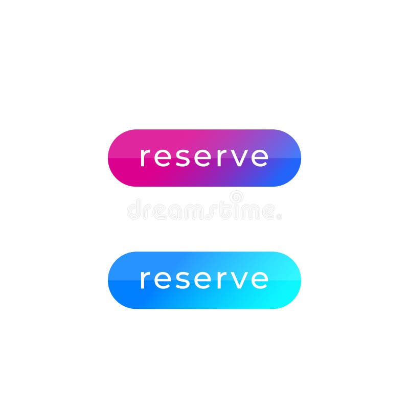 Reserve Buttons for Web, Vector Stock Vector - Illustration of trendy ...