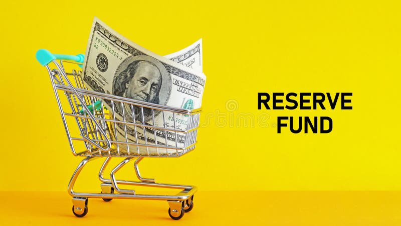 Reserve Fund is Shown Using the Text Stock Image - Image of success ...